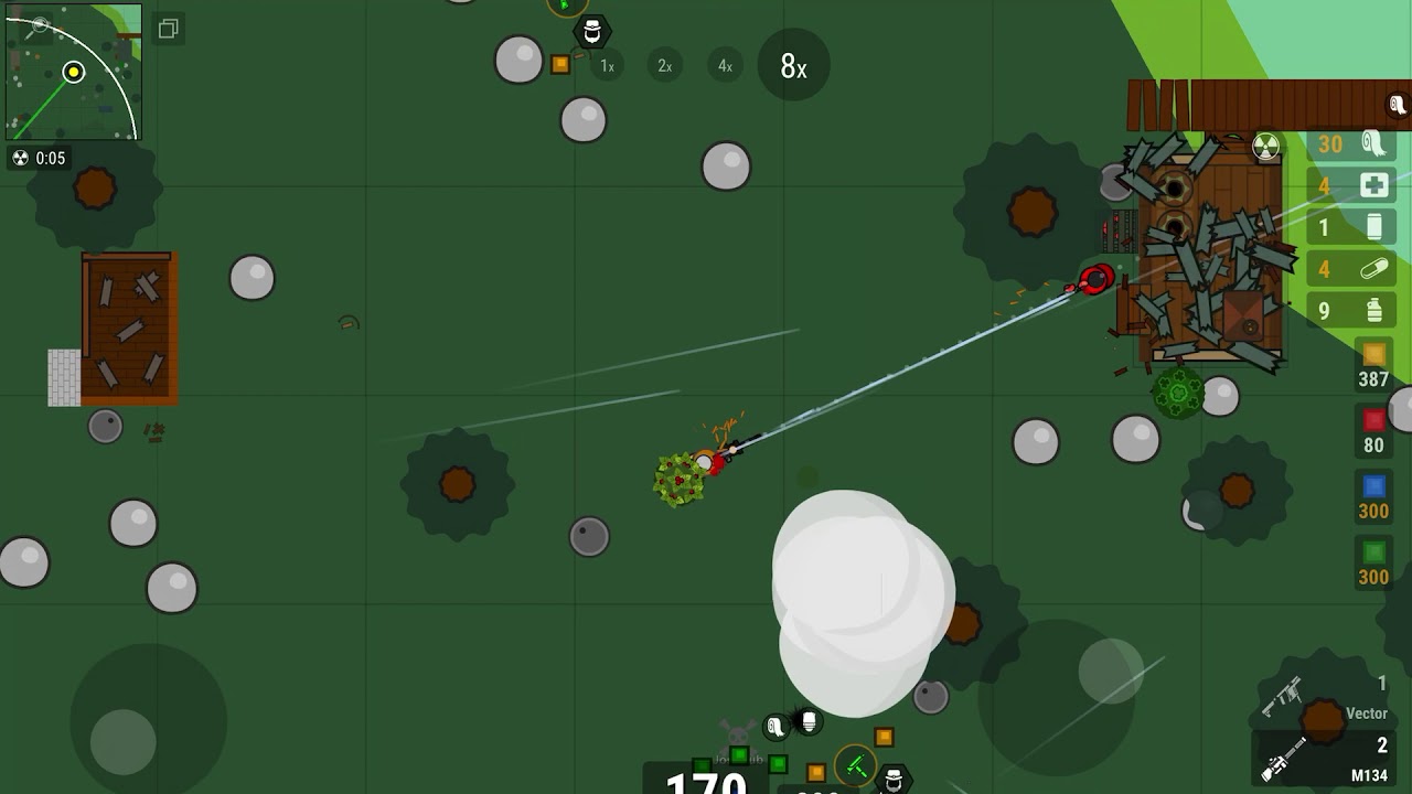 Playing with the M134( new minigun) - YouTube