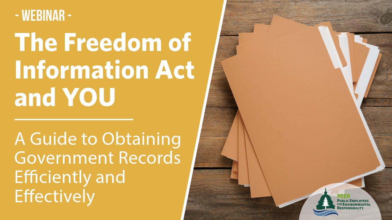 The Freedom of Information Act and YOU - YouTube