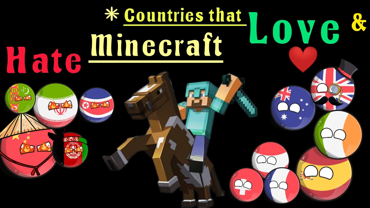 countries that love and hate Minecraft #countryballvideo - YouTube