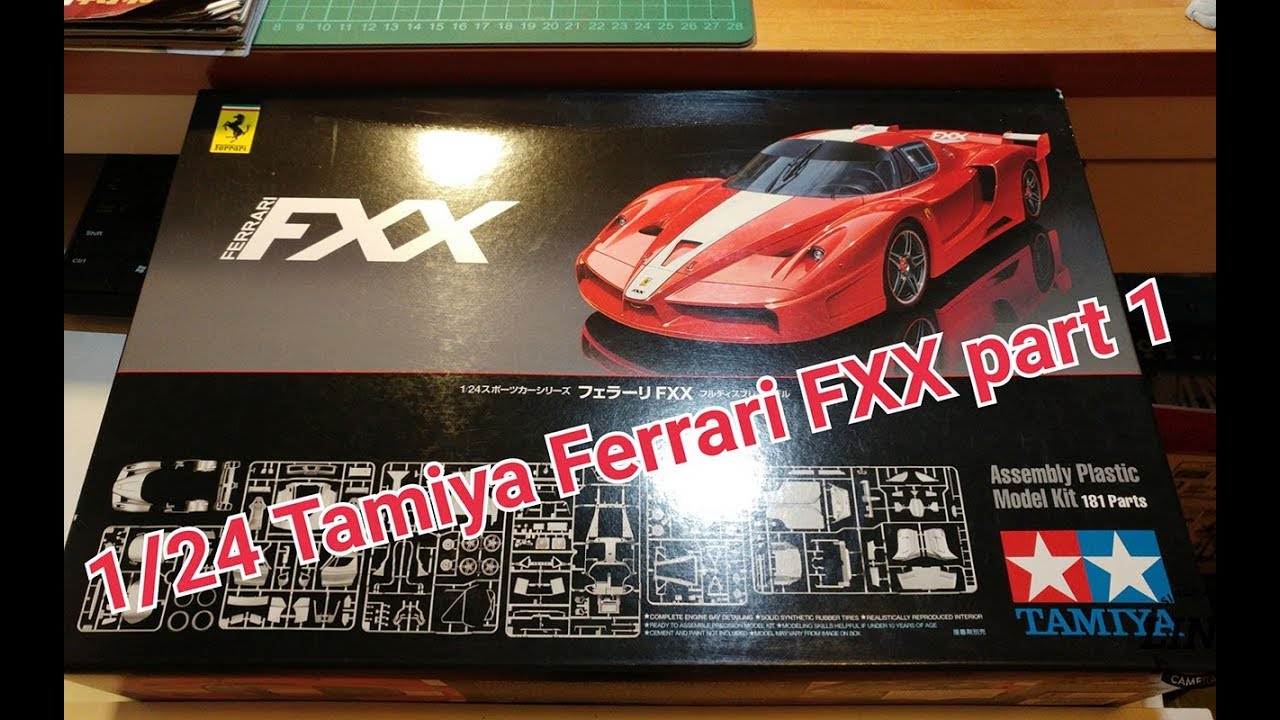 1:24 Tamiya ferrari fxx part 1 - YouTube