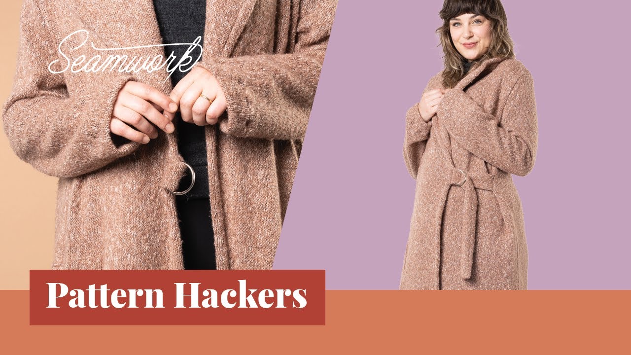 Sewing Pattern Hack: How to draft a d-ring closure - YouTube