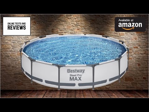 Bestway Steel Pro MAX Backyard Swimming Pool Set 330 GPH Filter Pump ...