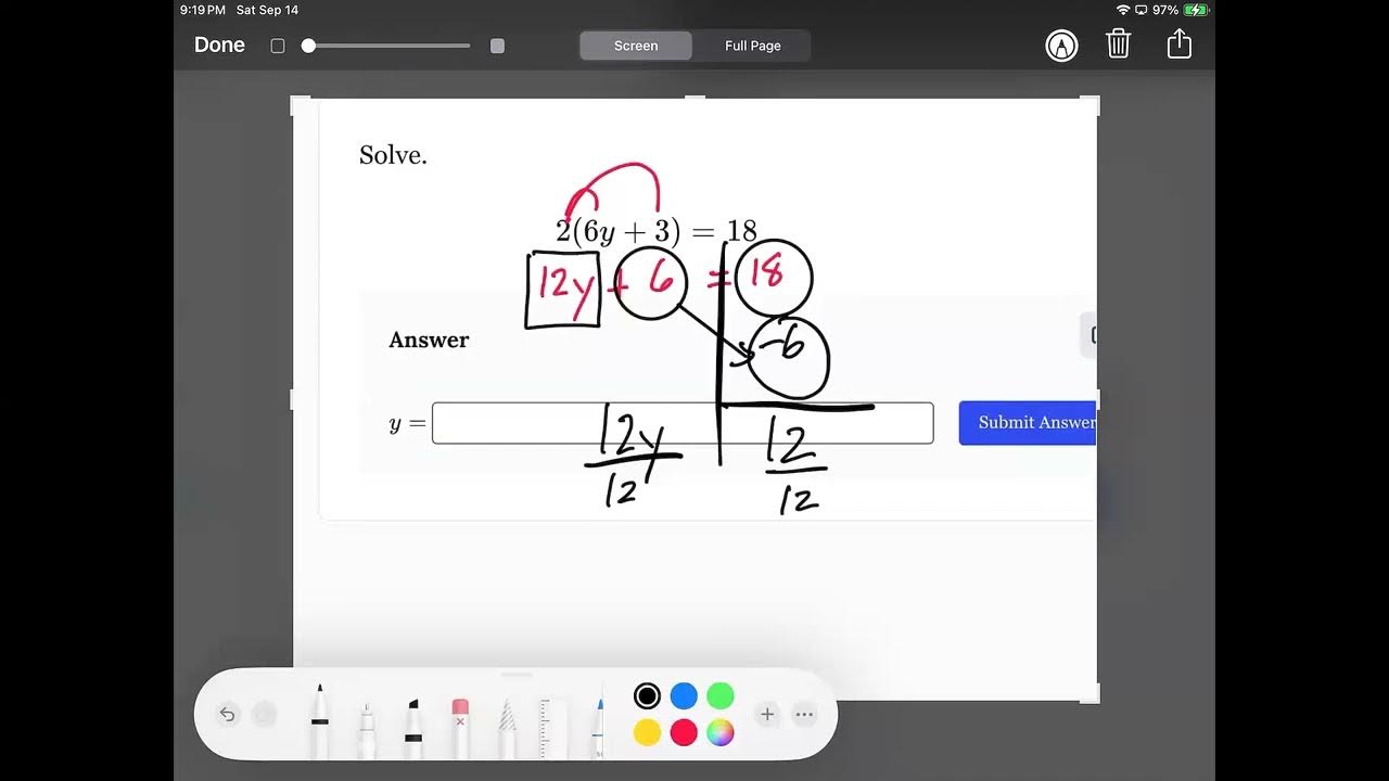 Pre-assessment Algebra 1, Delta Math Q28 - YouTube