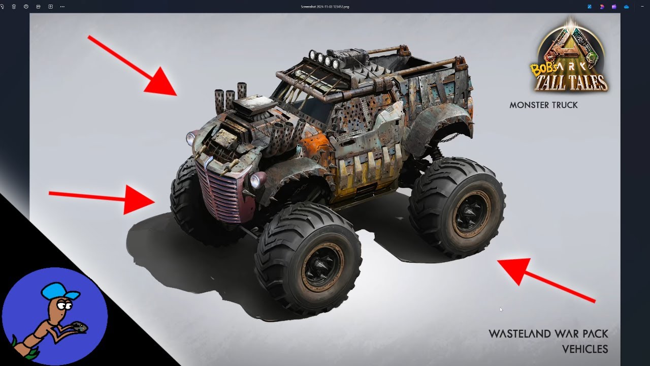 INSANE Ark Modular Monster Truck, Turret Weapons Ark Survival Ascended ...