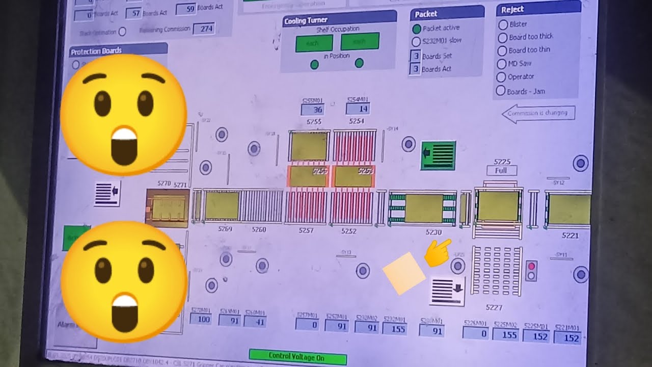 Touch screen display and control system for setting up the board - YouTube
