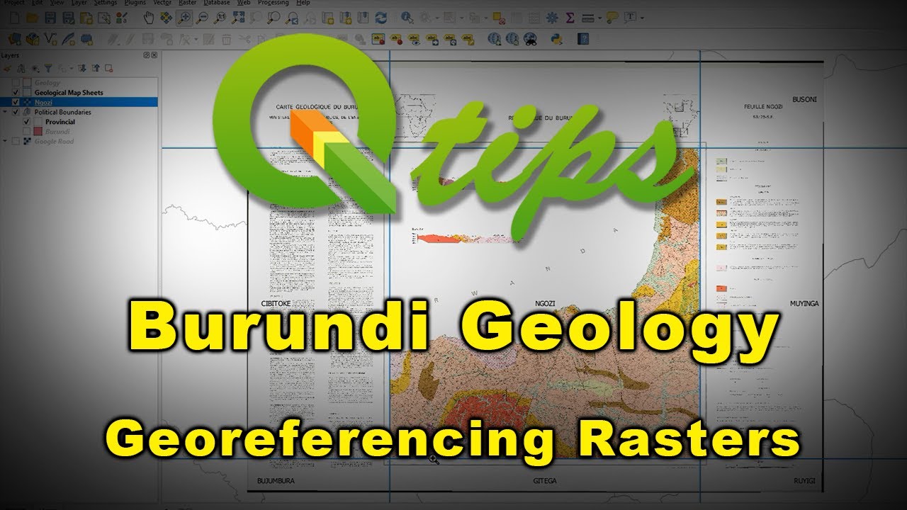 QGIS Georeferencing geological rasters - YouTube