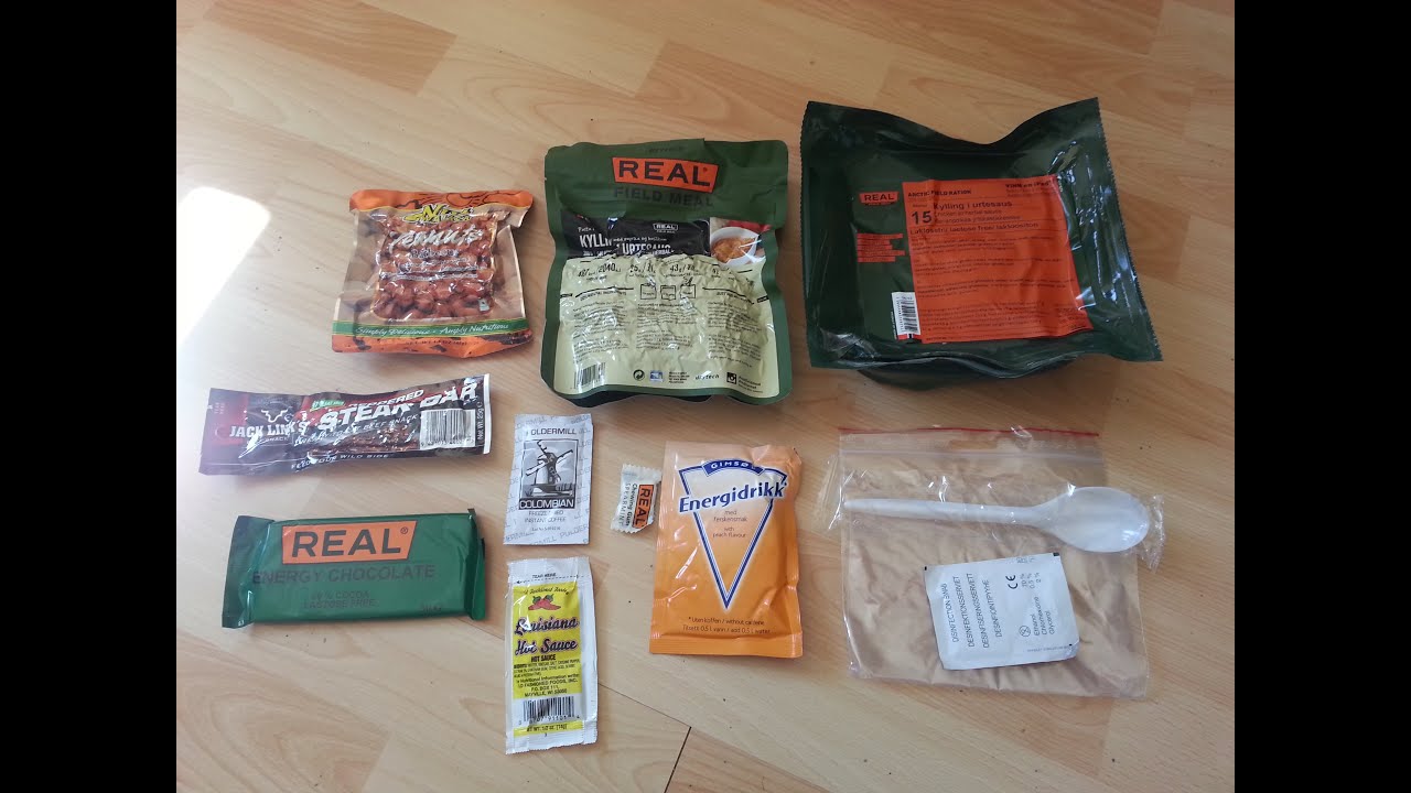 Norwegian Army MRE Arctic Field Ration Menu 15: Chicken in Herbal Sauce ...