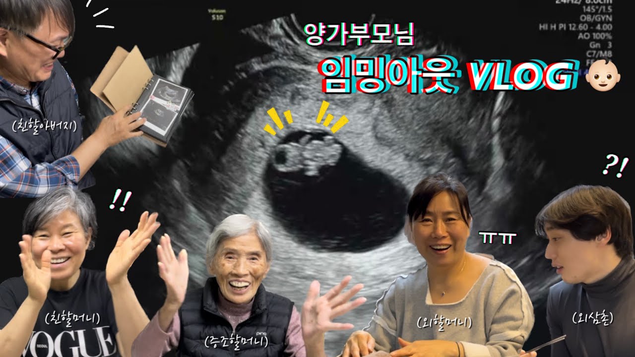 임밍아웃 Vlog 양가부모님 가족 임밍아웃 초음파앨범 입덧캔디 서프라이즈 성공 Youtube