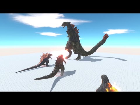 Godzilla 2024 VS Weapon Team ARBS | Animal Revolt Battle Simulator ...