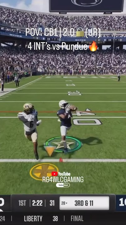 CB1 | 2.0 (JR) 4 INT’s vs Purdue #rg4wlcgaming #roadtoglorycb - YouTube