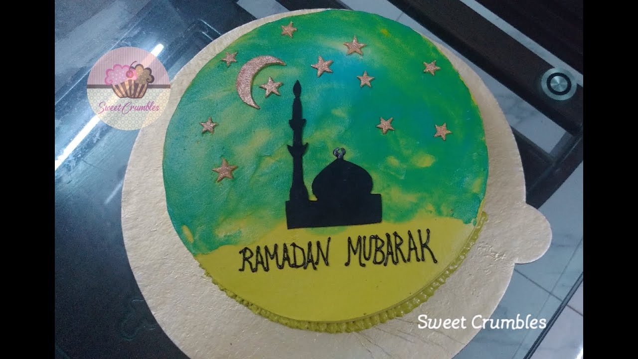 Ramadan Cake Design for beginners, Whipped Cream Decoration, Sweet ...