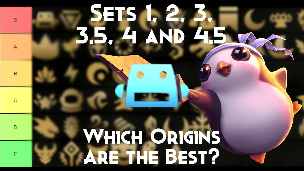 TFT Tier List: All Origins So Far - YouTube