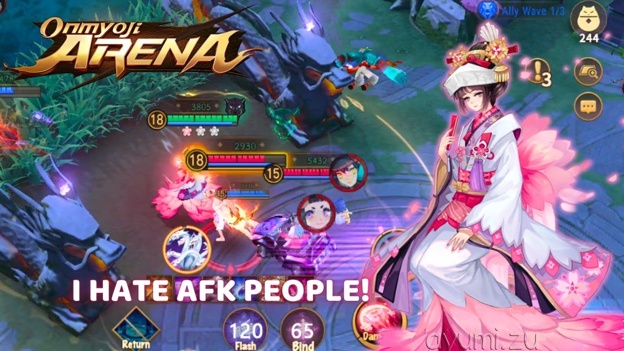 AFK PEOPLE AGAIN ?! | SAKURA (MARKSMAN) - ONMYOJI ARENA | Gameplay #117 ...