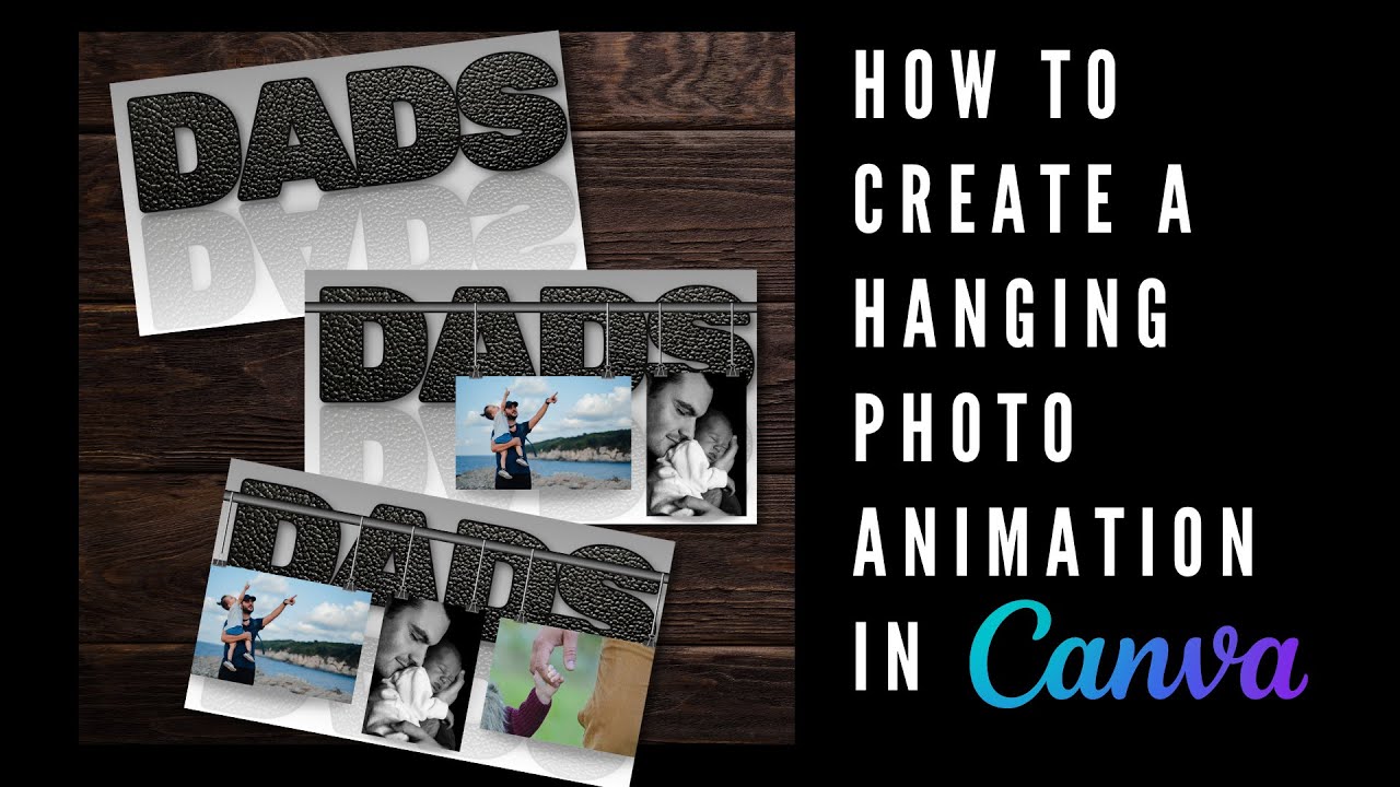 How to Create a Hanging Photo Animation in Canva - YouTube