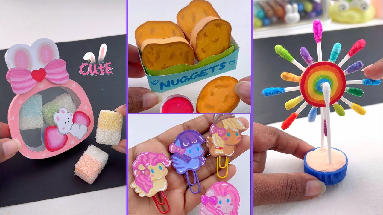 16 Easy Craft Ideas / DIY Miniature Crafts Ideas / school craft ...