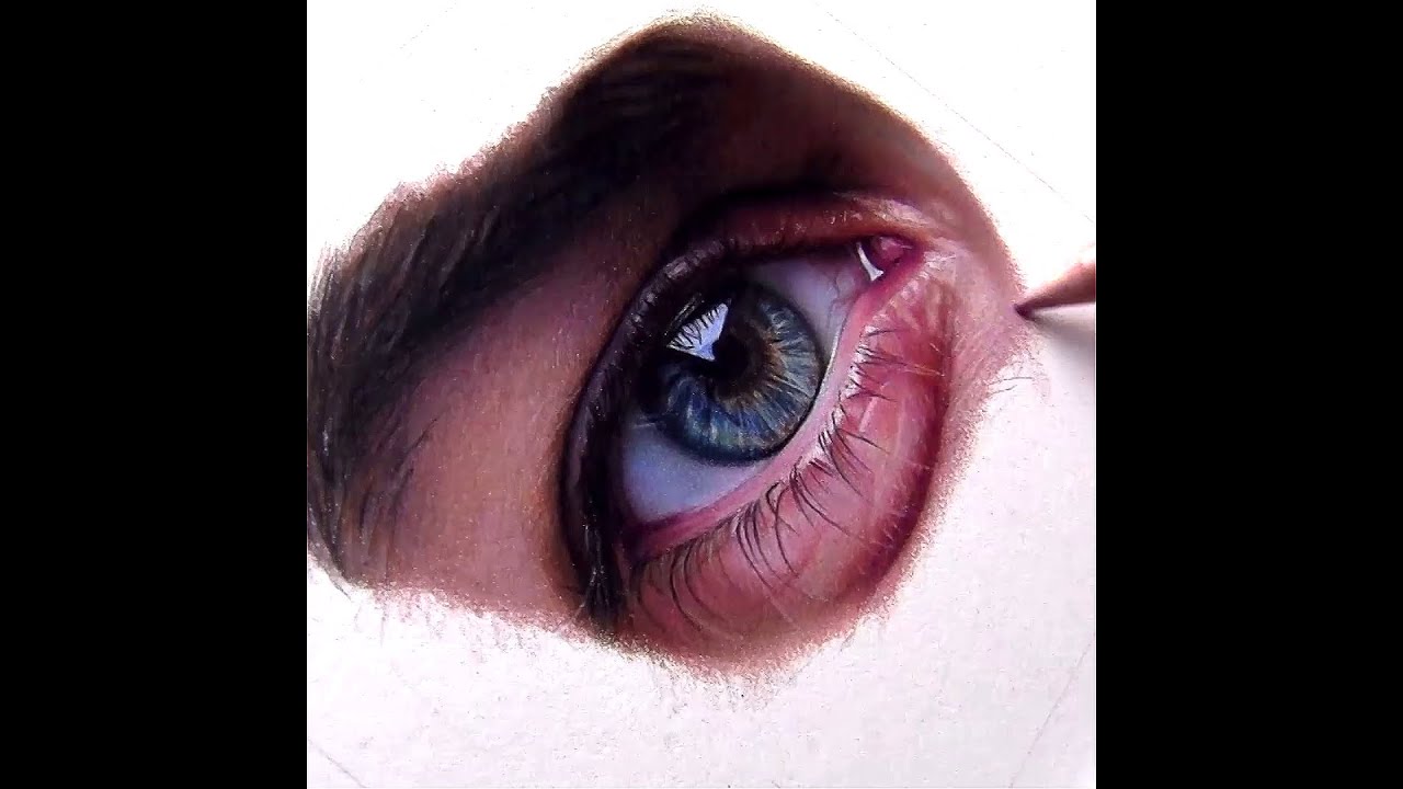 REALISTIC EYE DRAWING!! #shorts - YouTube