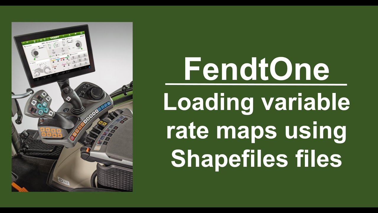 FendtOne Loading variable rate maps using Shapefiles - YouTube