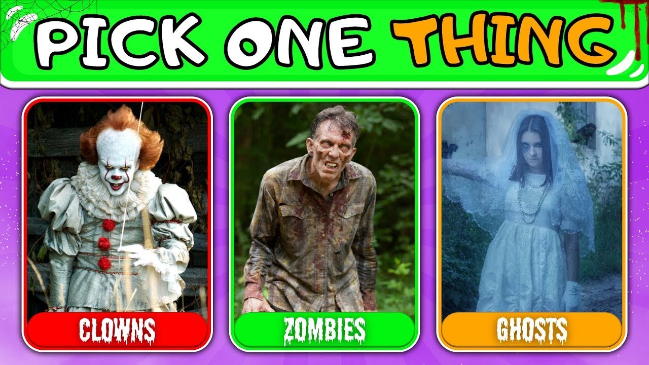 Pick One, Kick Two - Halloween Edition! 🧛🧟‍♀️🤡 | Would You Rather (BEST ...