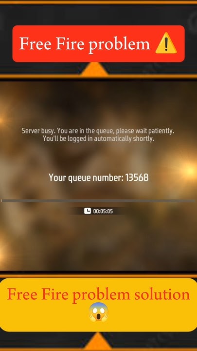 Free Fire Server Busy Problem | Free Fire Not Opening Today |FF NotOpening Today😱⚠️ - YouTube