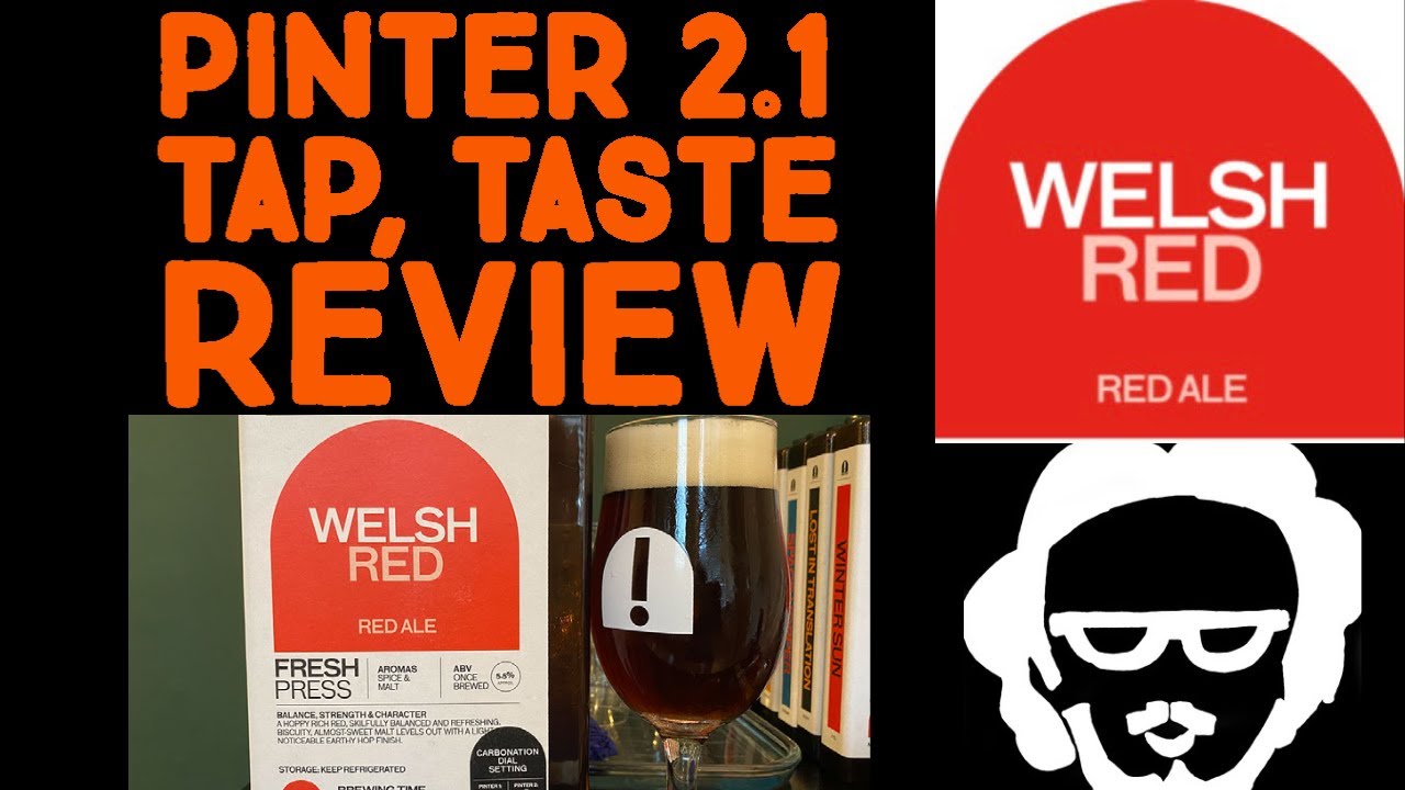 Pinter 2 #14 Welsh Red Red Ale Results, Tap, Pour & Taste Review - YouTube