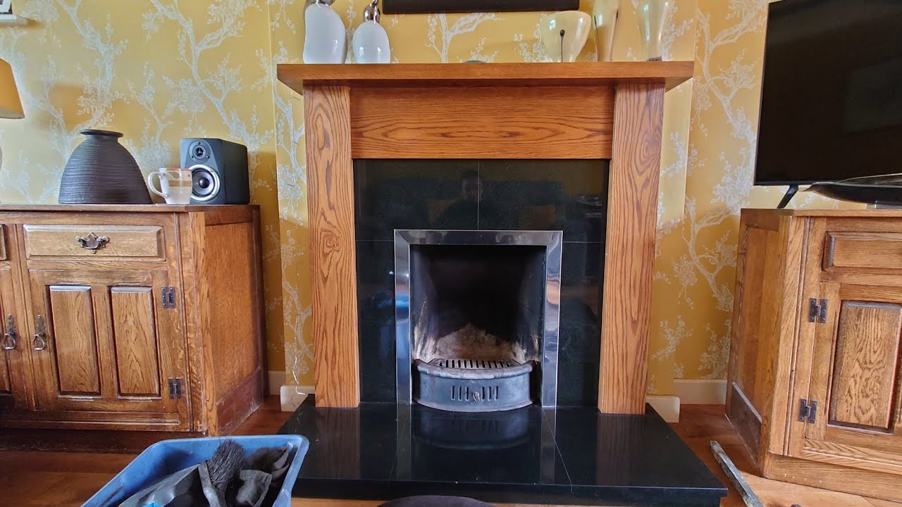 SWEEPING A OPEN FIRE WITH INSIDE CHIMNEY, BEFORE AND AFTER PICTURES ...