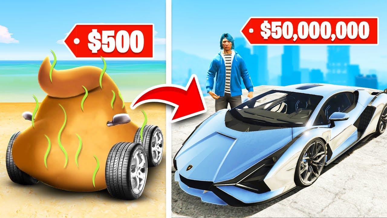 $500 CAR vs. $50,000,000 CAR In GTA 5! (Mods) - YouTube