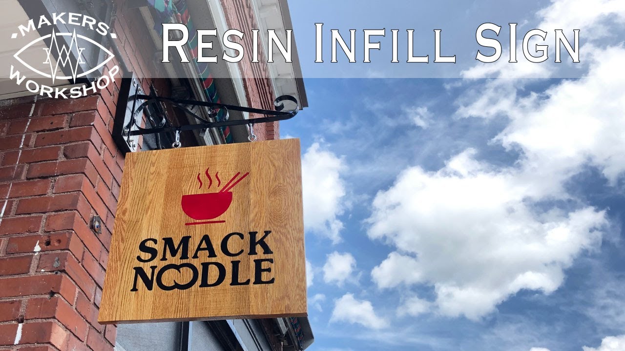 Making A Solid Wood Sign with Resin Infill // How-To Builds - YouTube