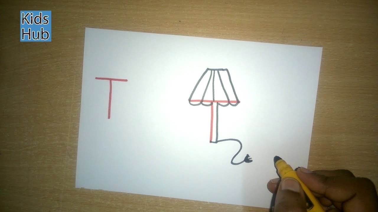 Draw with Alphabet T | Fun with Alphabets | Drawing for kids - YouTube
