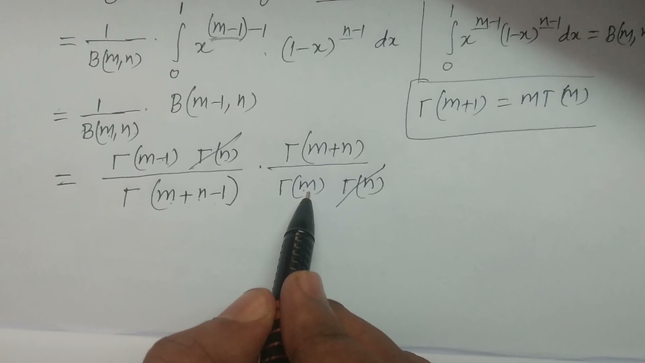 Harmonic mean of Beta distribution of first kind - BSc Statistics - YouTube