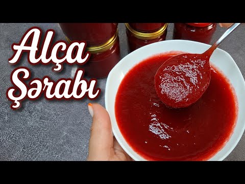 🔴 Qırmızı Alça Şərabı (Palçıq Turşu) | Qış üçün Ən Dadlı Resept