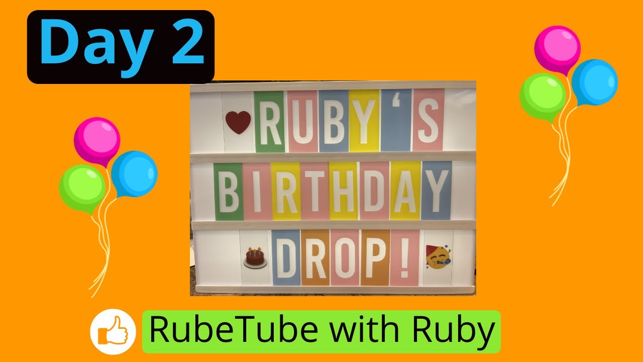 DAY 2 - Ruby's Birthday Drop! Celebrate my 8th birthday for an entire week!!! - YouTube