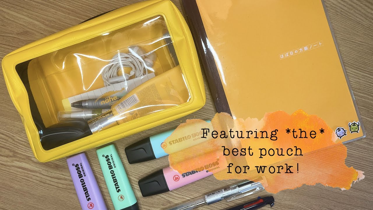 Work Stationery Pouch Set Up - YouTube