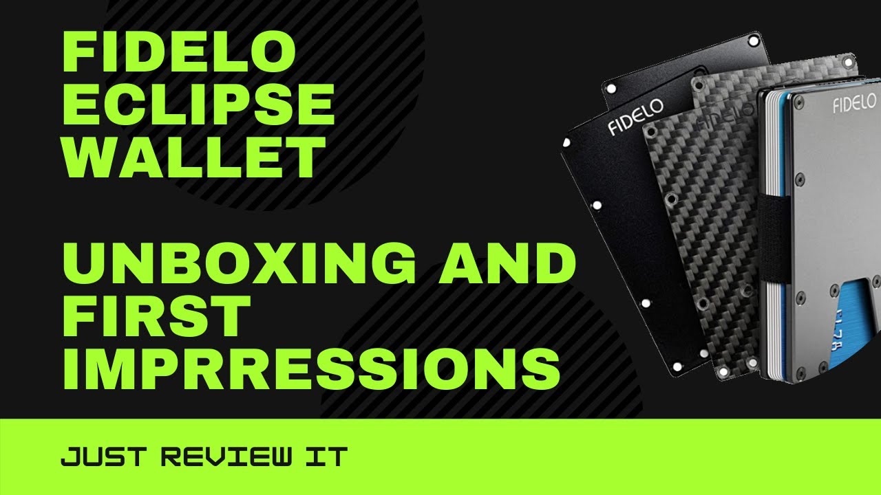 Fidelo Eclipse minimalist wallet unboxing and first impressions - YouTube