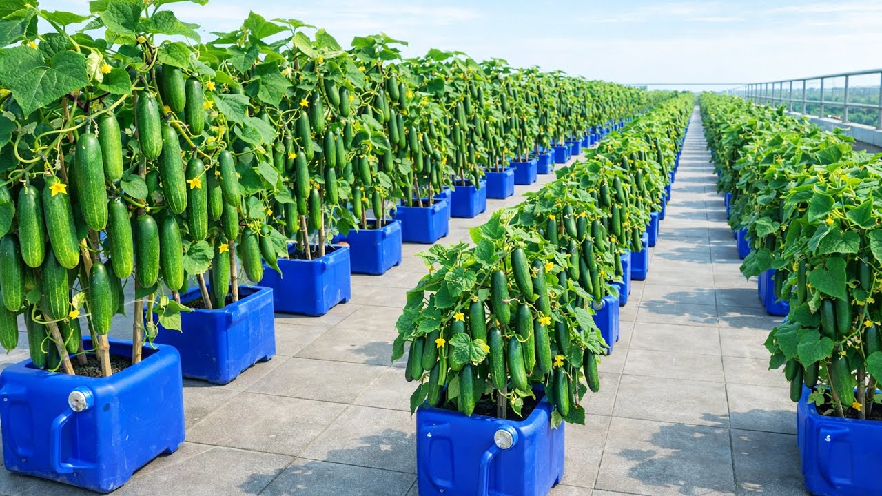 Growing Cucumbers in Plastic Bottles for Easy, Heavy Fruit Production ...
