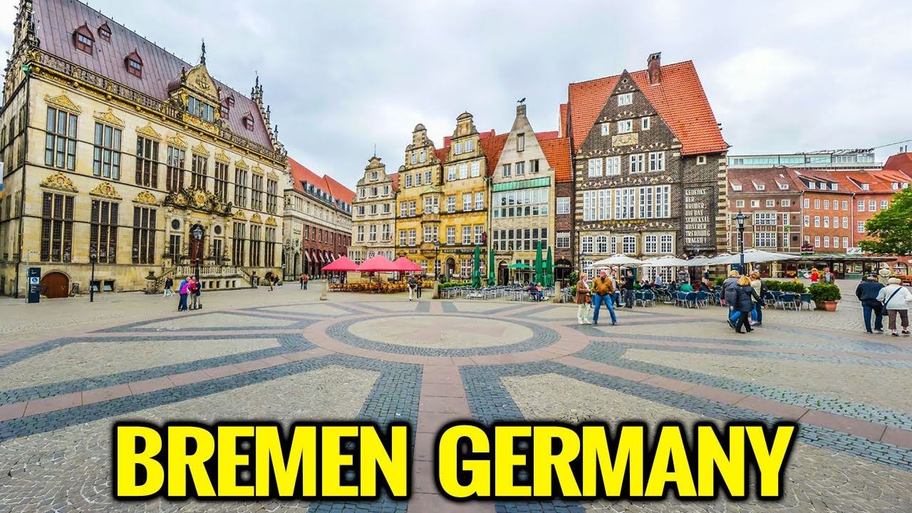 BREMEN GERMANY 4K DRONE WALK DRIVE TOUR - YouTube