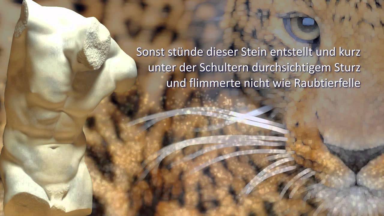 Rainer Maria Rilke, Archaischer Torso Apollos - YouTube