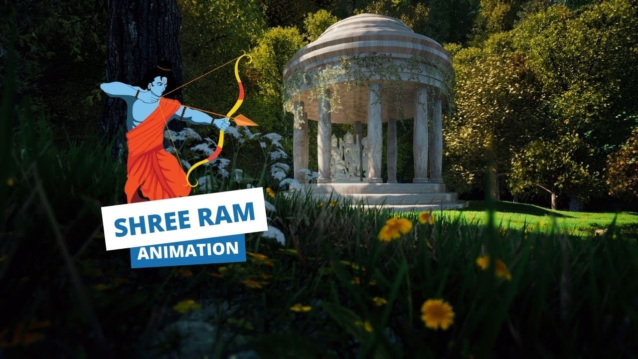 Ram Mandir Animation | Shree Ram Navami | 3D Short Animation Of Shri ...