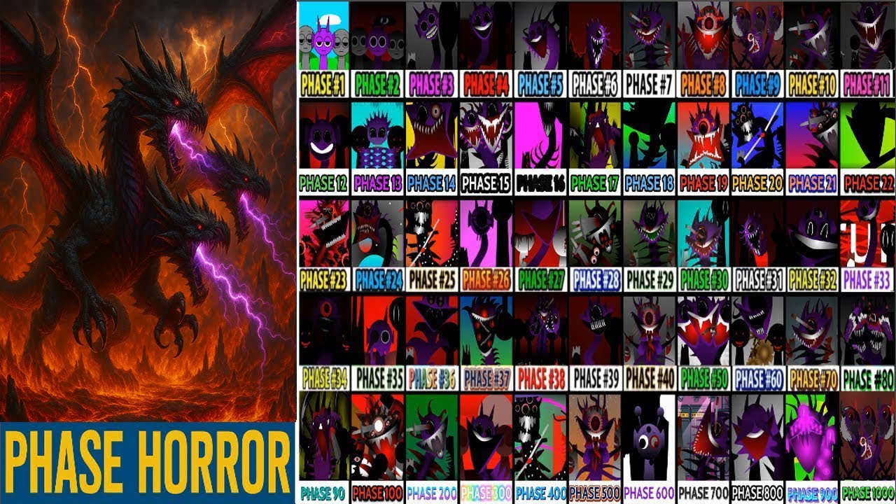 Incredibox Sprunki Mix All Phases Durple: Phase 1-10 VS Phase 99-999 VS ...