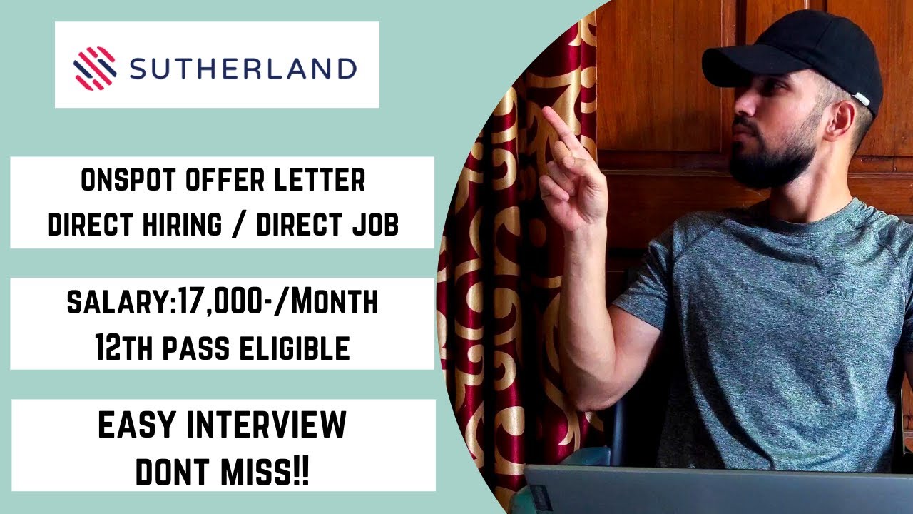 OnSpot Offer Letter Job | Easy Interview For Job Direct Joining ...