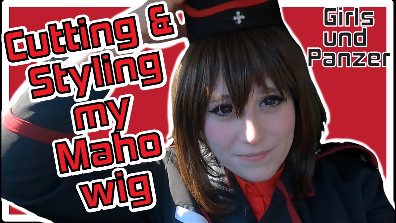 Maho Girls und Panzer Cosplay - Cutting & Styling My Wig - YouTube