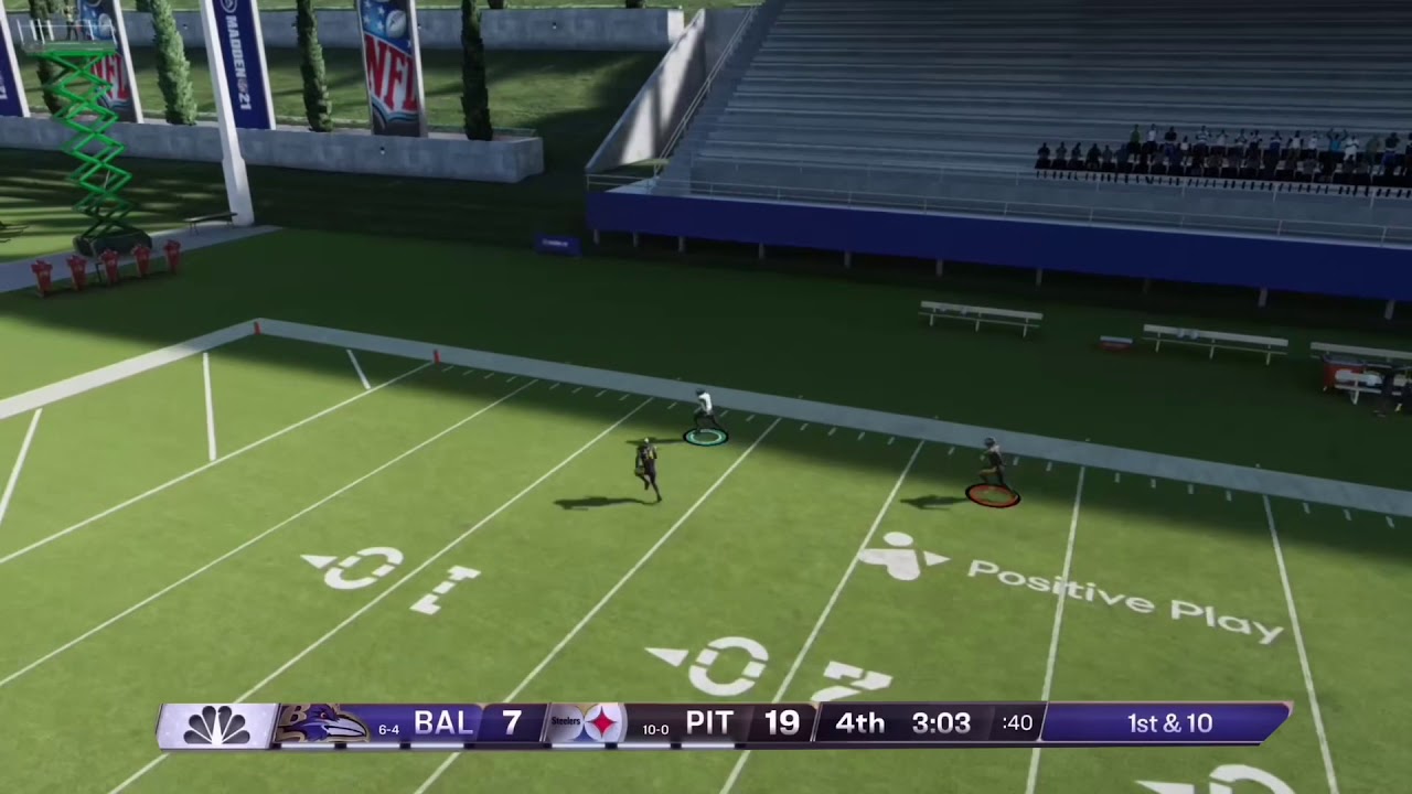 Trace McSorley Touchdown Recreation with scoreboard - YouTube