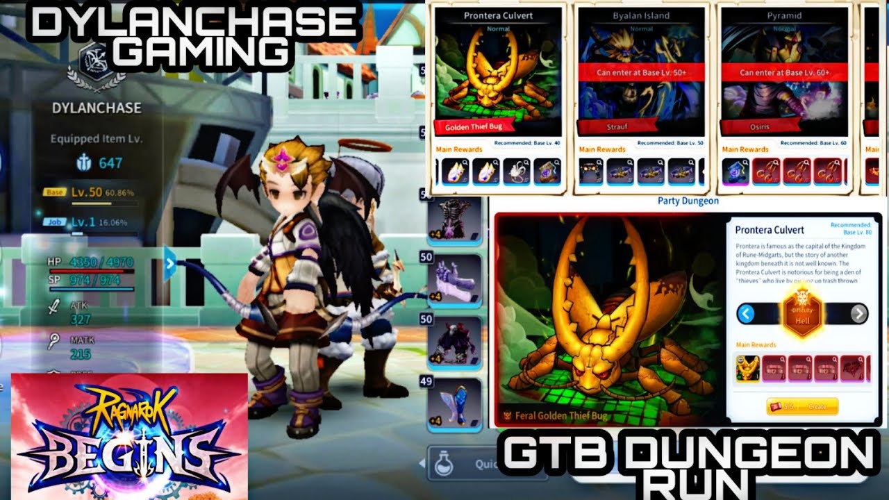 RAGNAROK BEGINS [WEST] - GTB DUNGEON QUEST - YouTube