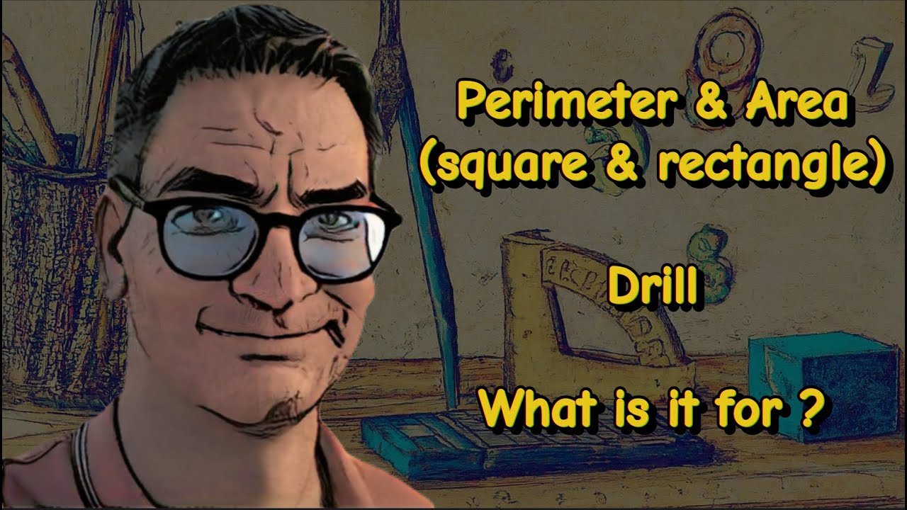 Perimeter & Area (square & rectangle) - Drill - YouTube