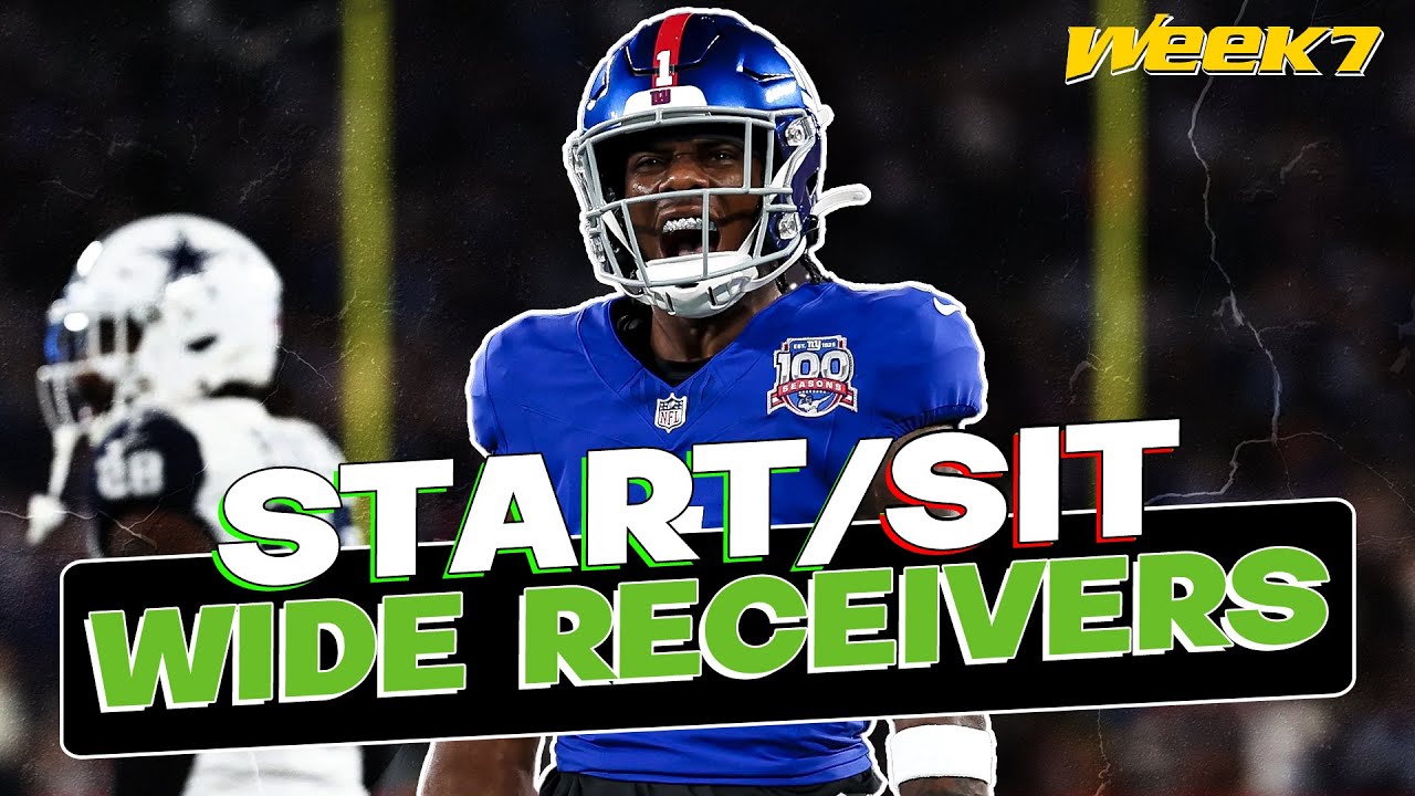 Week 7 Wide Receivers to START and SIT! (every matchup) - YouTube
