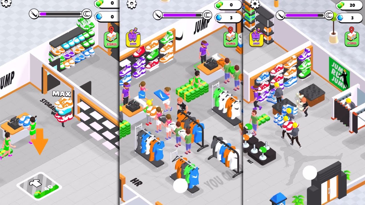 Outlet Rush Game LongPlay Walkthrough iOS Android App - YouTube