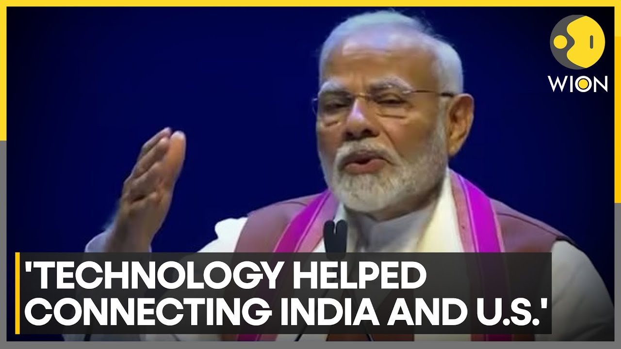 PM Modi's US visit: PM Modi's addresses diaspora says technology helped ...