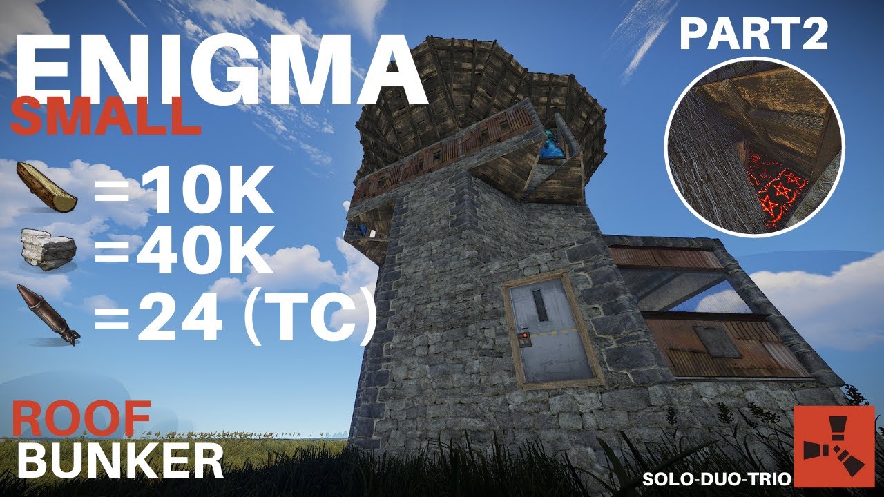 "ENIGMA Small" Starter 2x2 Roof Bunker - Solo Duo Trio Base (Çatı ...
