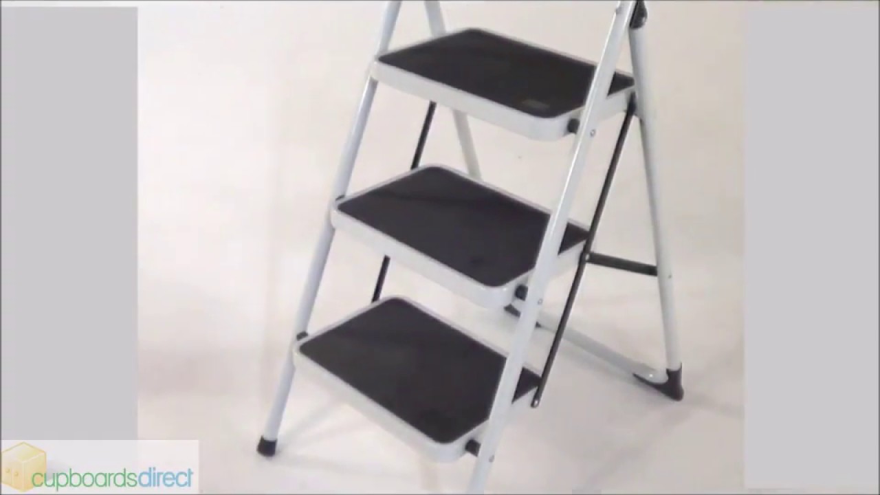 folding steps with foam handle from Cupboards Direct Ltd. - YouTube