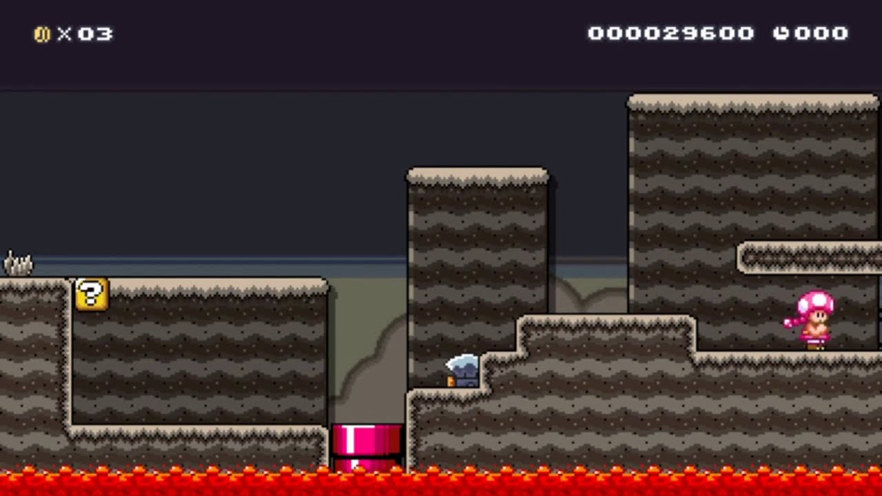 Super Mario Maker 2 Mod - Volcano Theme - YouTube