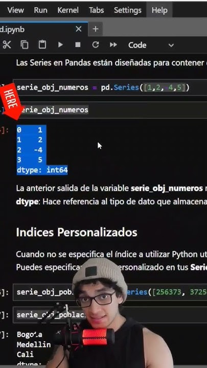Series En Pandas Programacion Python Pythonpandas Dataframe Youtube
